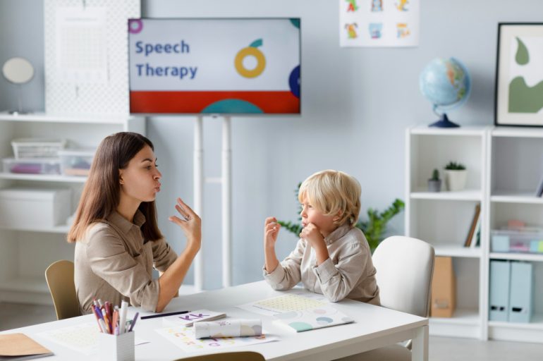 How does speech therapy help with communication?